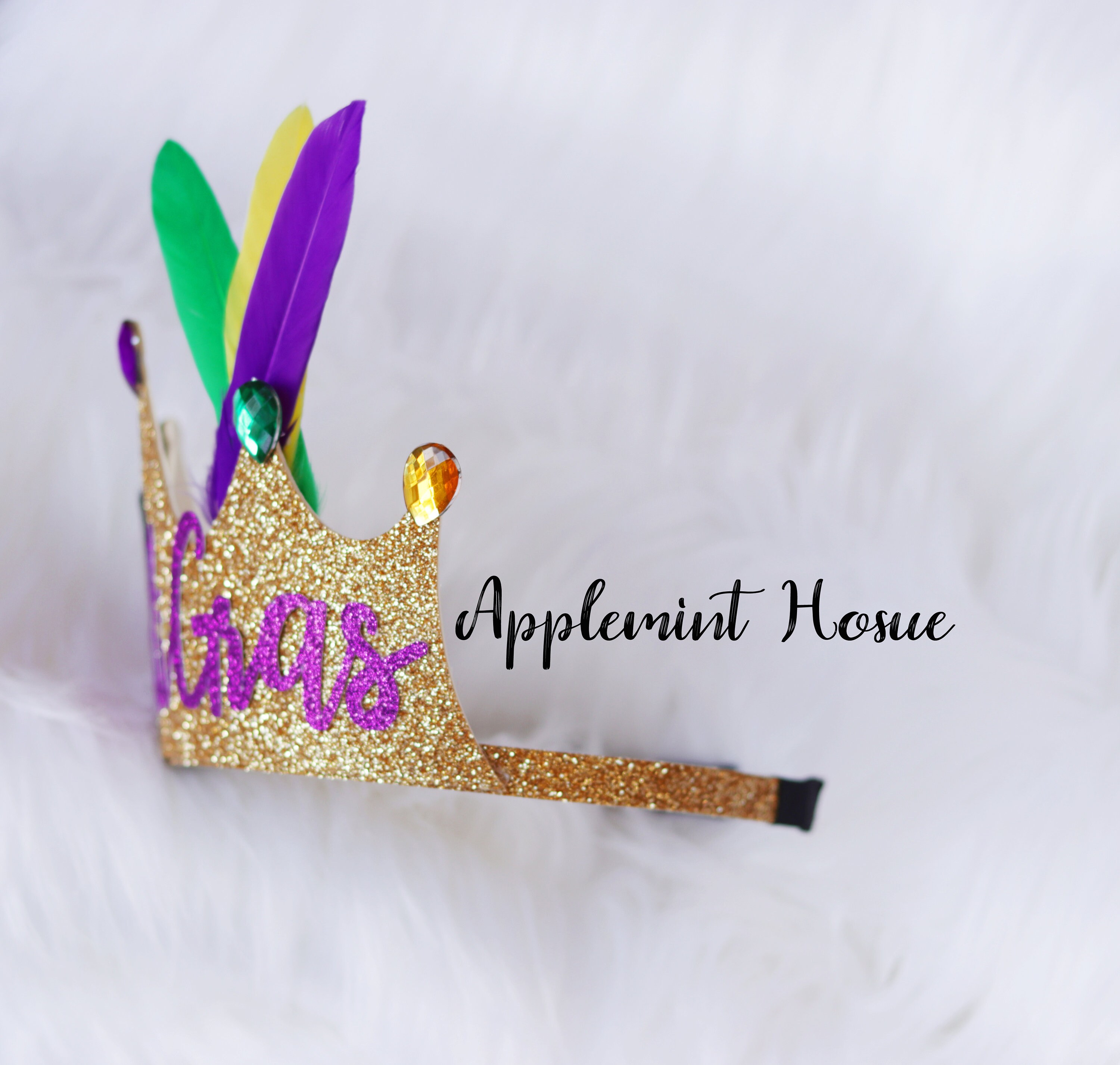 Mardi gras Party Top Hat headband Mardi gras favor Hat | Etsy