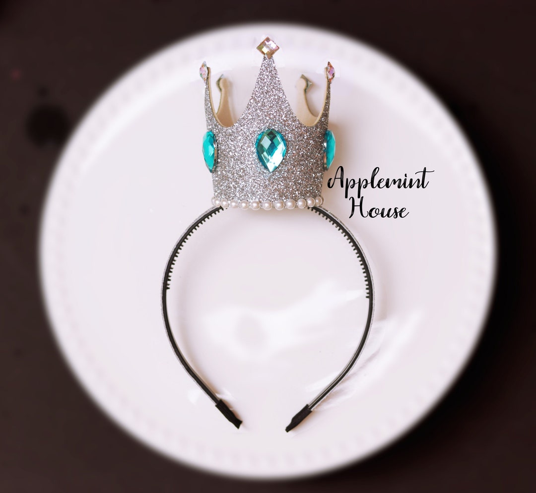 White Queen Birthday Crown Headband, Alice Wonderland Queen Costume ...
