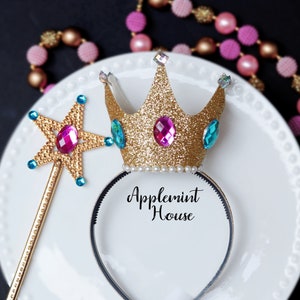 Peach Crown, Princess Crown, Birthday Crown, Princess Headband ...