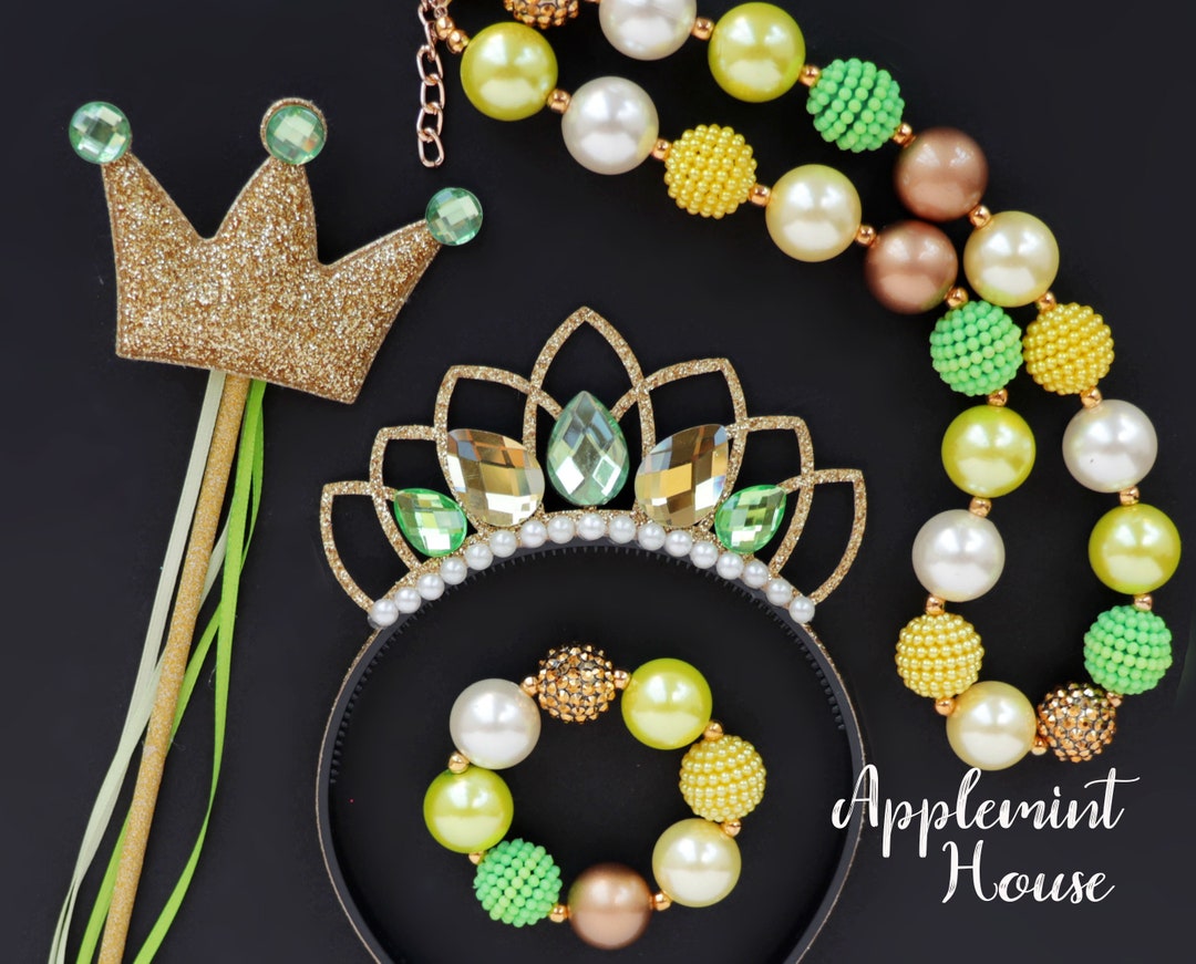 Tiana Crown, Frog Princess Crown, Princess Crown Birthday Crown, Gold ...