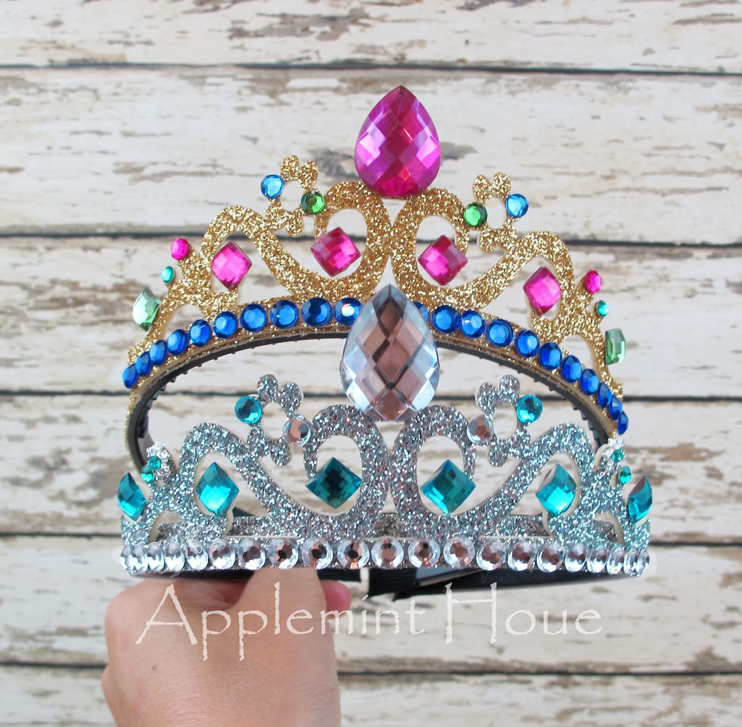 Elsa and Anna Crown, Elsa Crown, Frozen Crown, Princess Crown, Birthday ...