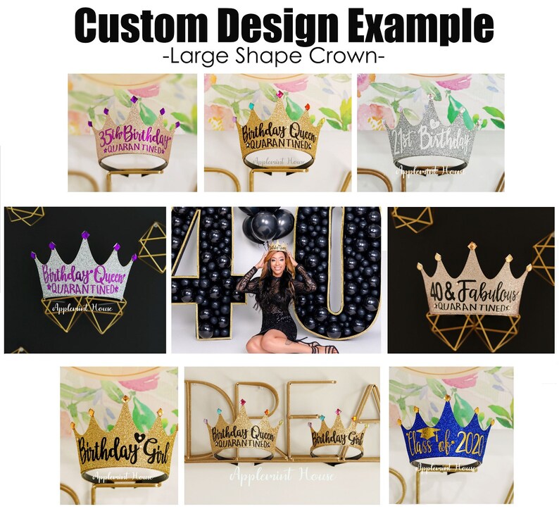 Birthday Crown Personalized Crown Personalized Birthday - Etsy