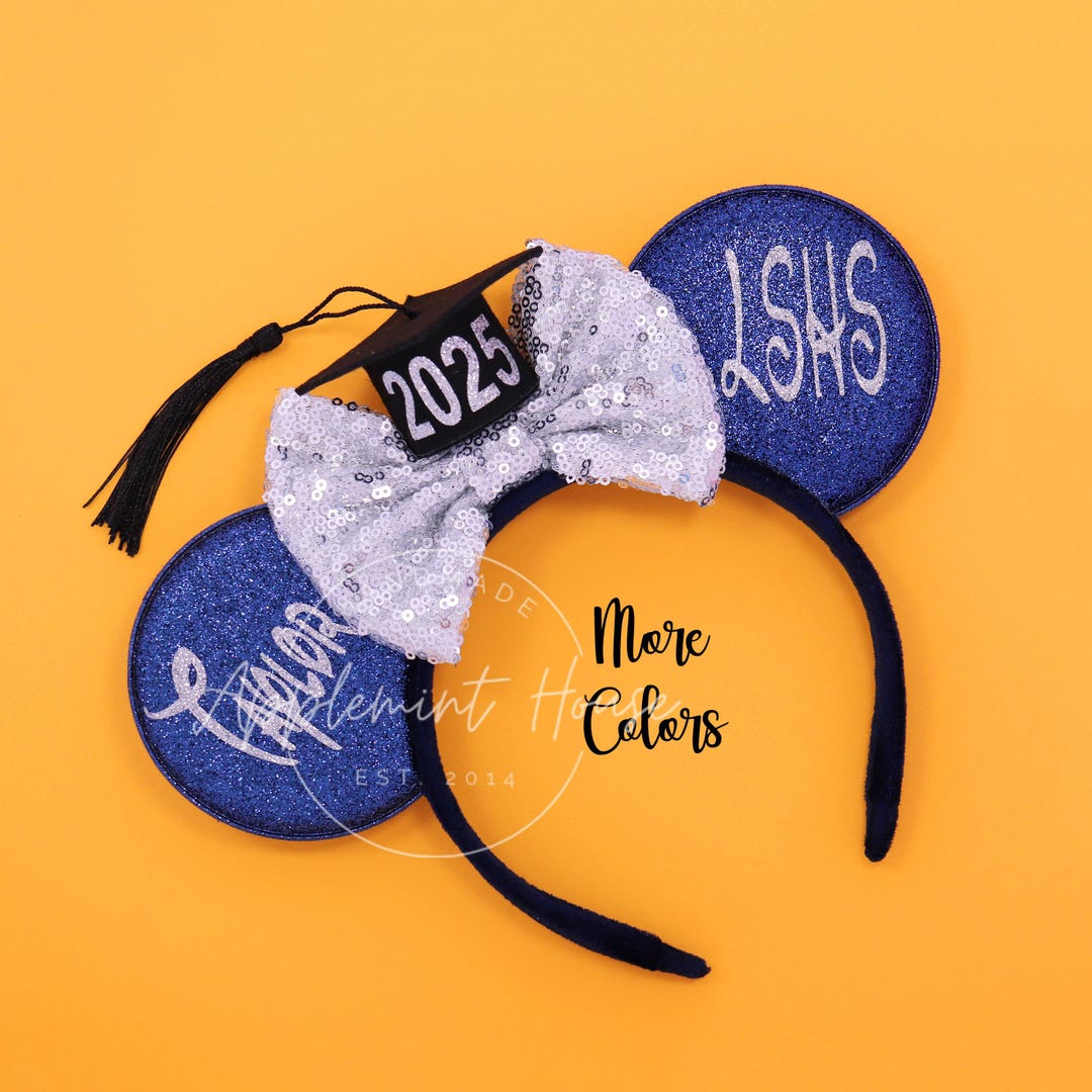 2025 Graduation Ears, Mickey Ears, Graduation Minnie Ears, Class of ...