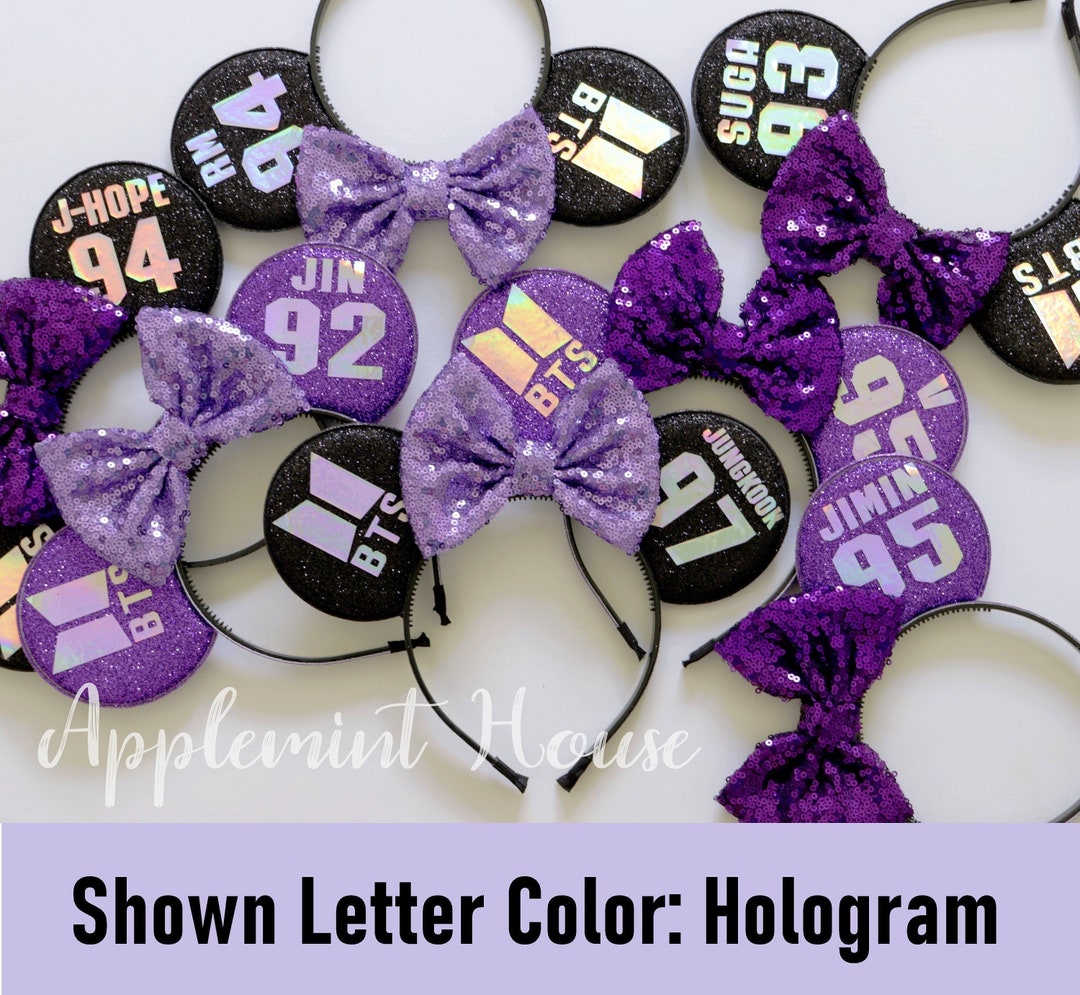 Minnie Ears, K Pop BTS Ears, Mickey Ears, Bts Purple Ears, BTS Army ...