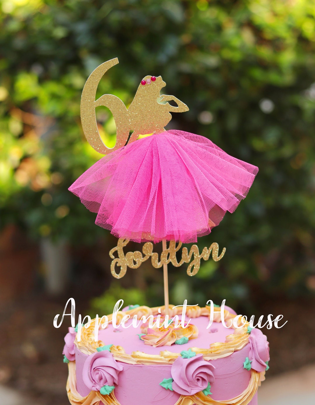 Aurora Birthday Cake Topper, Princess Cake Topper, Pink , Aurora Cake ...