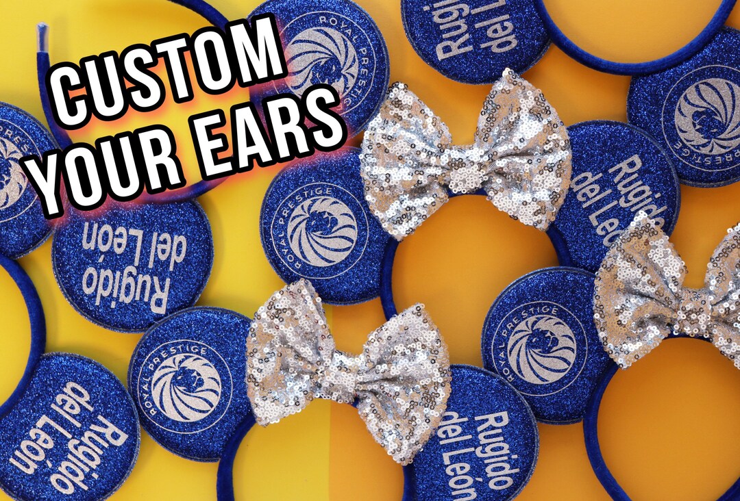 Custom Mickey Ears, Minnie Ears, Customized Logo Mouse Ears, Mickey ...