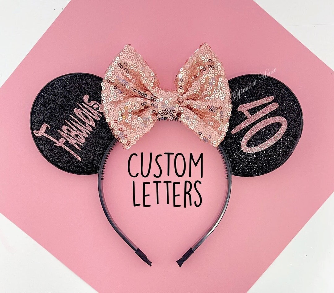 Birthday Ears, Birthday Mickey Ears, Fabulous 40 Mouse Ears, Custom ...