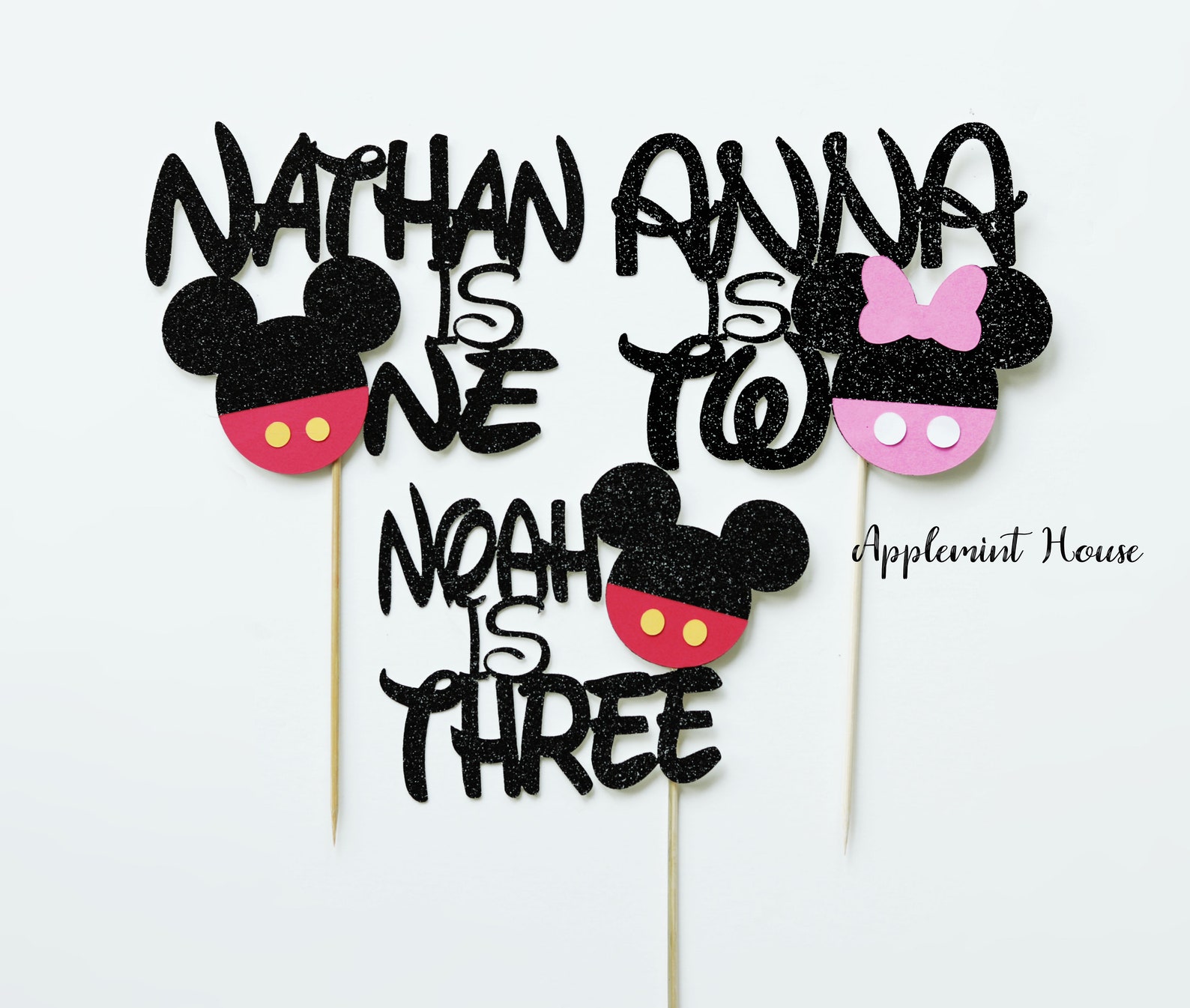 Minnie Mouse Cake Topper Minnie Mouse Birthday Cake Topper - Etsy