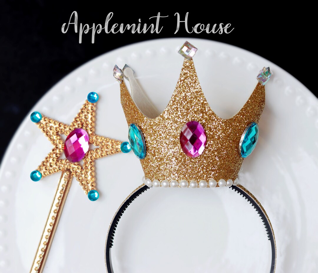 Peach Crown, Princess Crown, Birthday Crown, Princess Headband ...