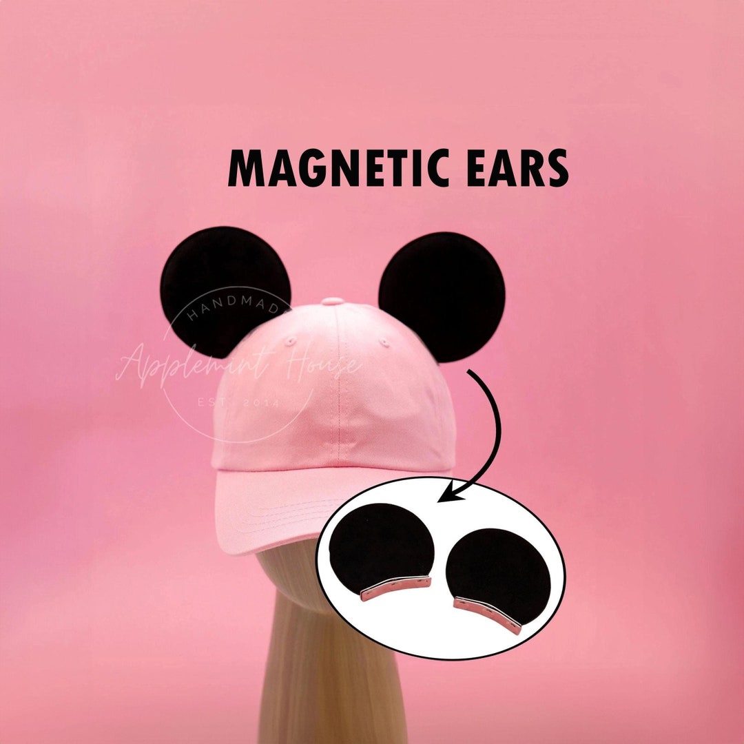 Removable Magnetic Mickey Ears for Hat, Interchangeable Mouse Ear for ...