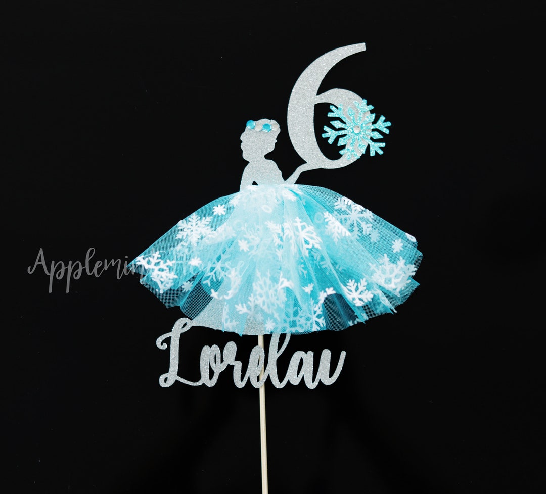 Elsa Cake Topper, Elsa Birthday Cake Topper, Princess Cake Topper ...