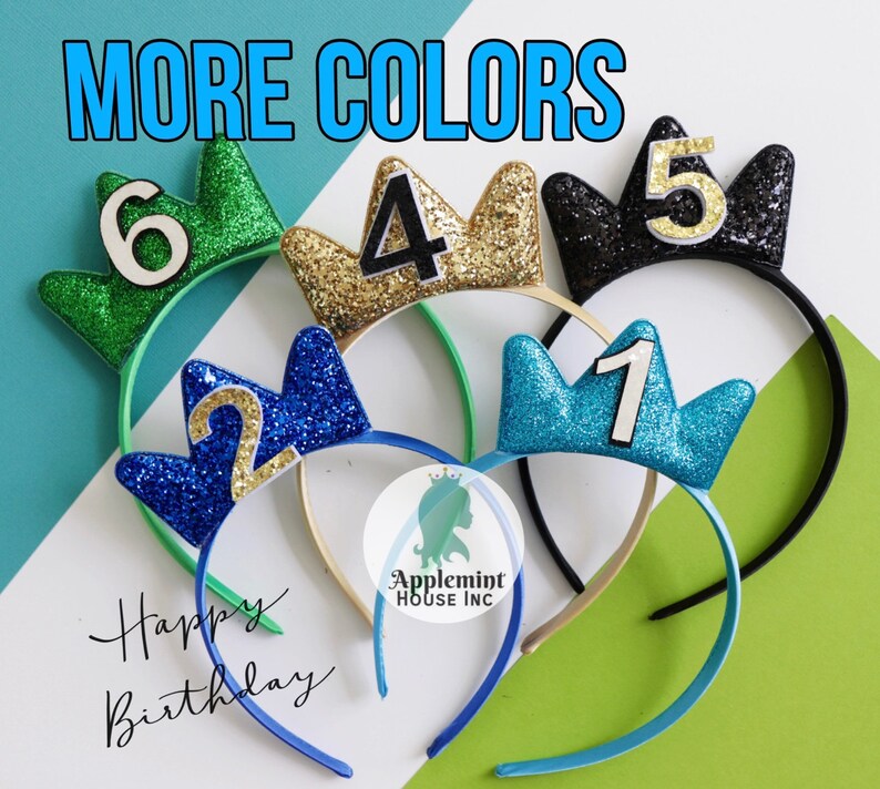 Birthday Crown Crown Headband Birthday Crown Headband With - Etsy