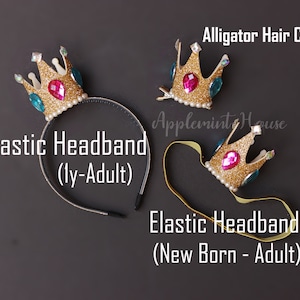 Peach Crown, Princess Crown, Birthday Crown, Princess Headband ...