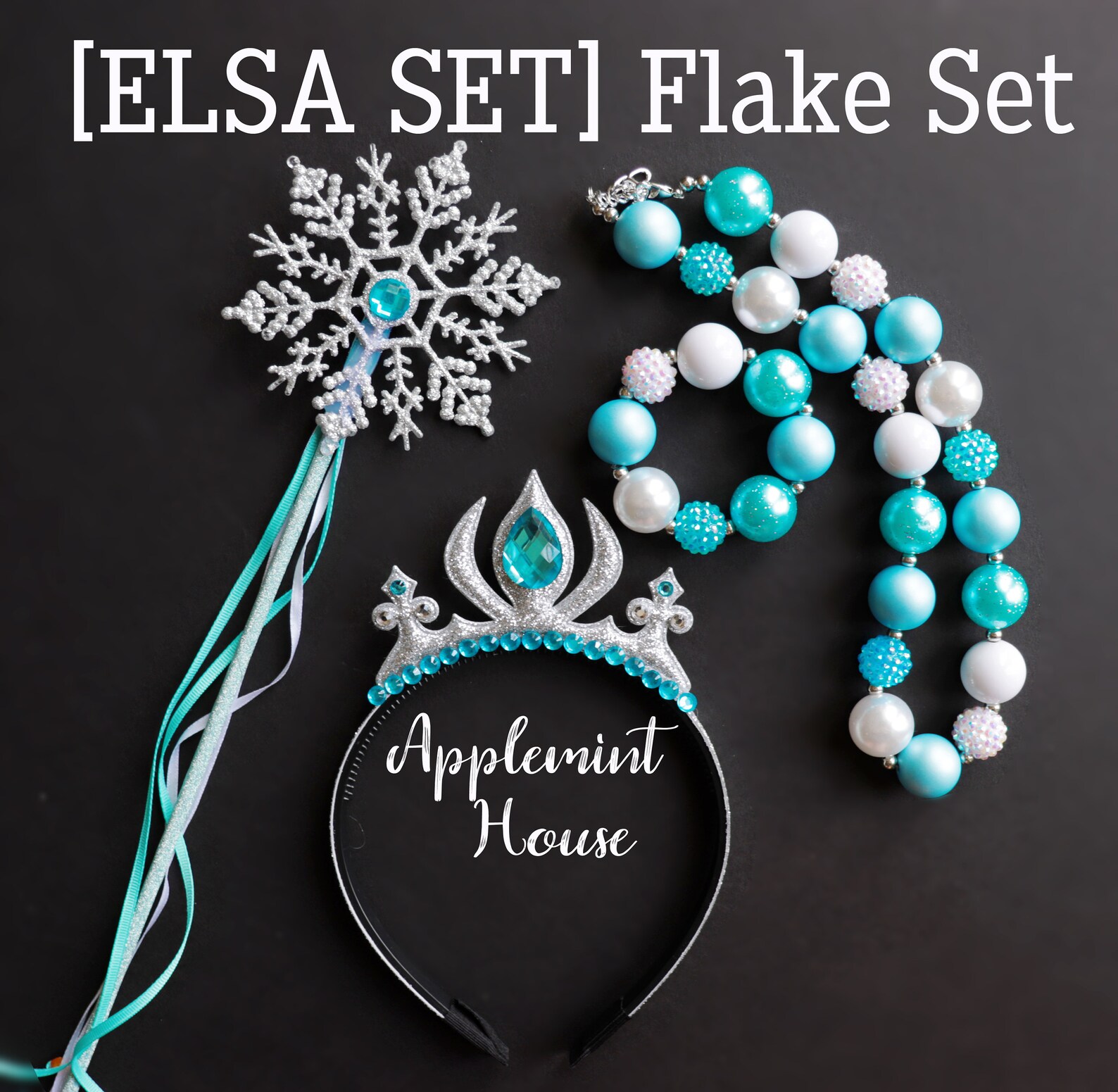 Elsa Necklace Elsa Chunky Necklace Frozen Elsa Bubblegum - Etsy