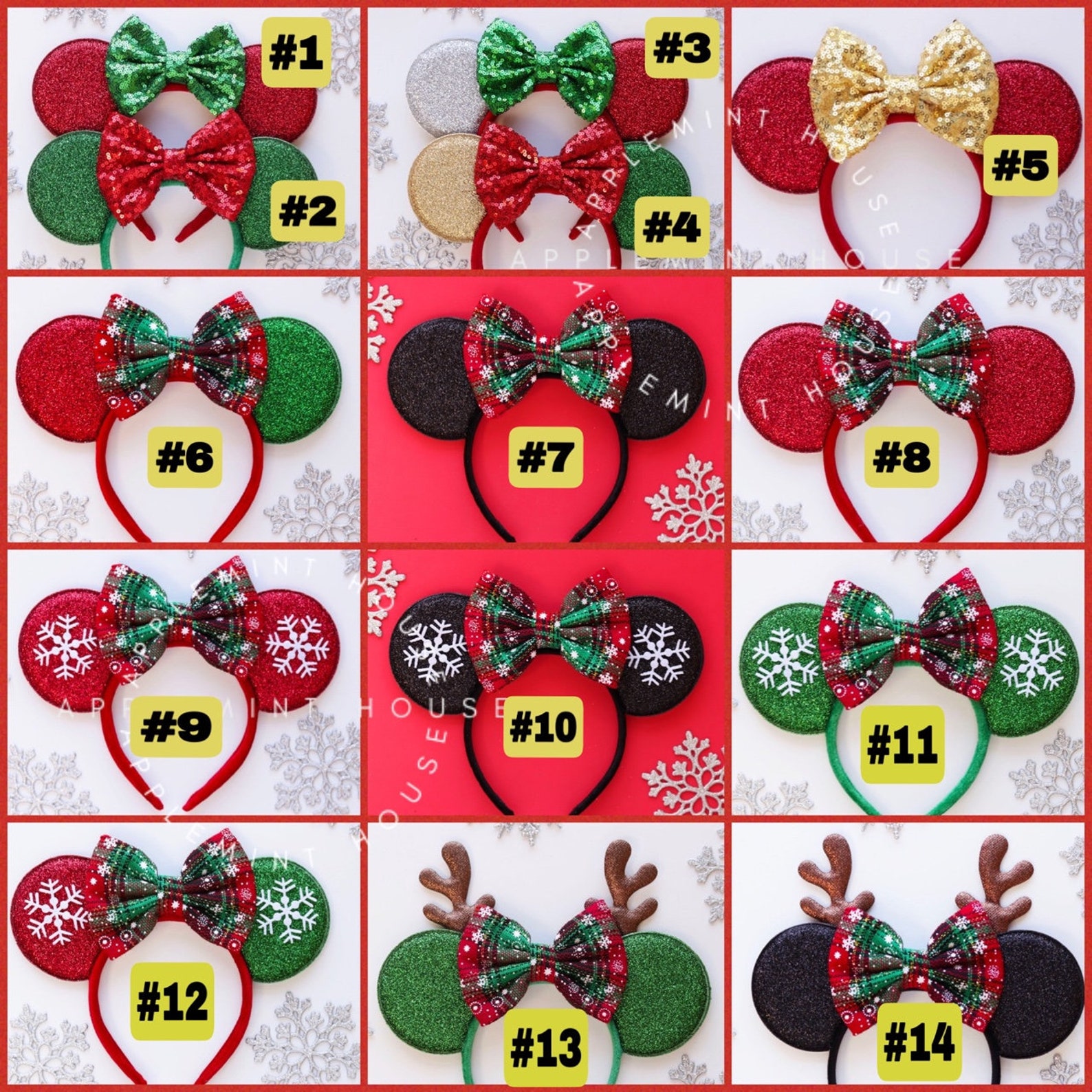 Christmas Gingerbread Mickey Ears Christmas Minnie Ears - Etsy