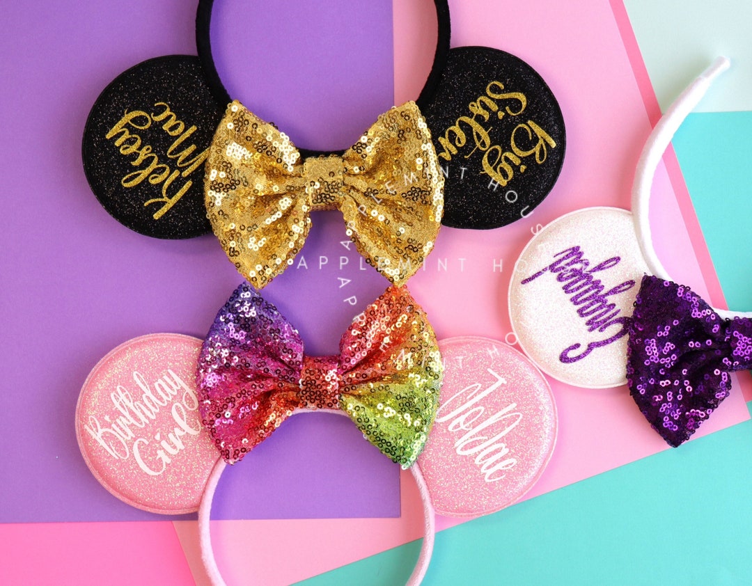 Custom Mickey Ears, Mickey Ears, Minnie Ears, Personalized Mouse Ears ...