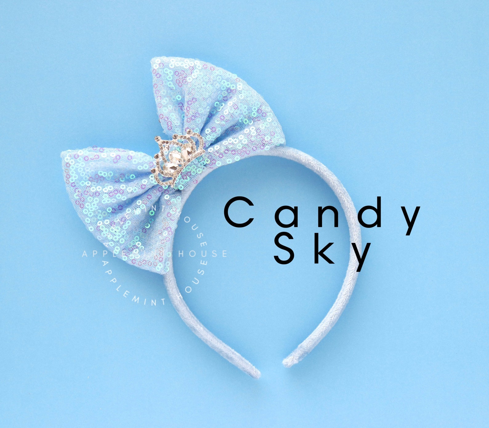 Princess Crown Headband Birthday Headband Sequin Bow - Etsy