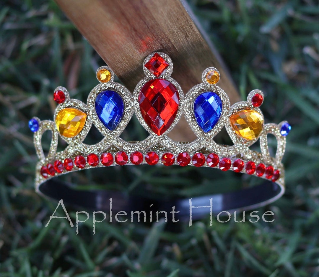 Snow Queen White Crown, Snow Queen Crown, Princess Gold Crown, Birthday ...