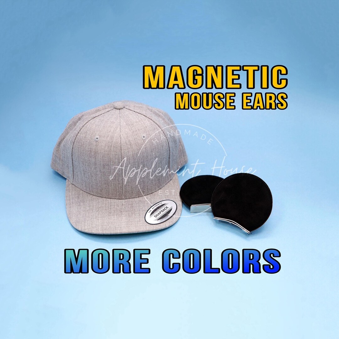 Removable Mickey Ears for Hat, Magnetic Mouse Ear for Trucker ...