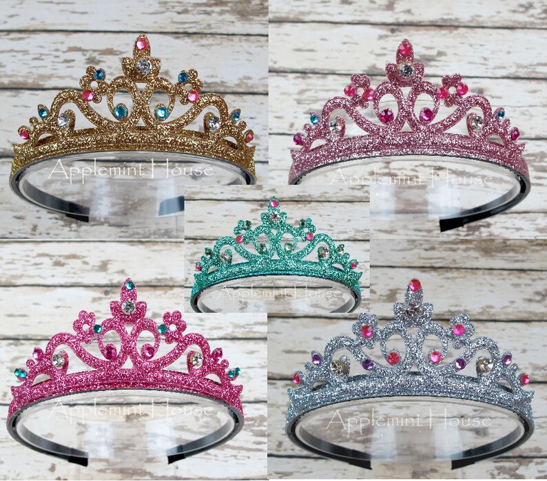 Birthday Girl Crownprincess Glitter Crowntiara Crownparty - Etsy