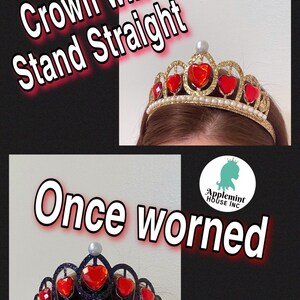 Queen of Hearts Crown, Queen of Hearts Costume Crown, Birthday Crown ...