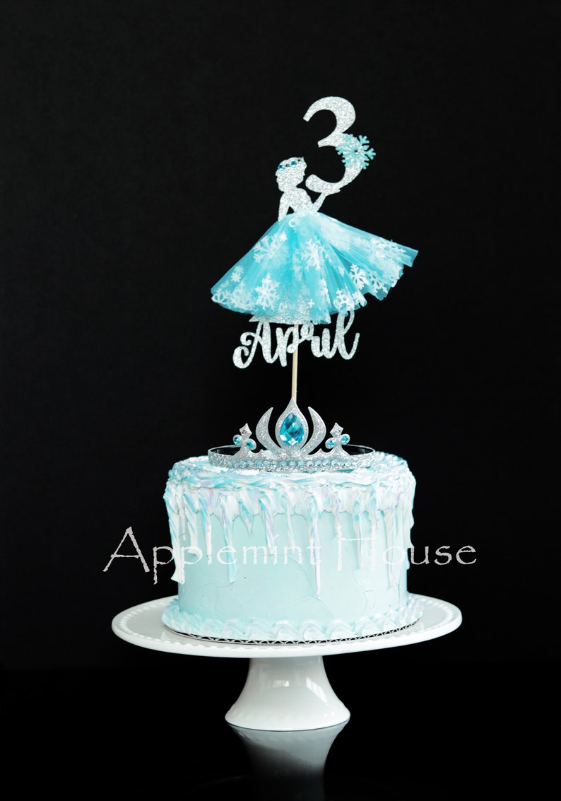 Elsa Cake Topper Elsa Birthday Cake Topper Princess Cake - Etsy UK