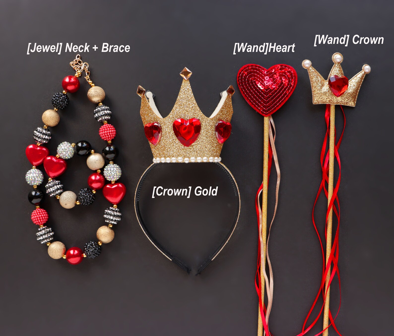 Queen of Hearts Crown Queen of Hearts Costume Queen of - Etsy