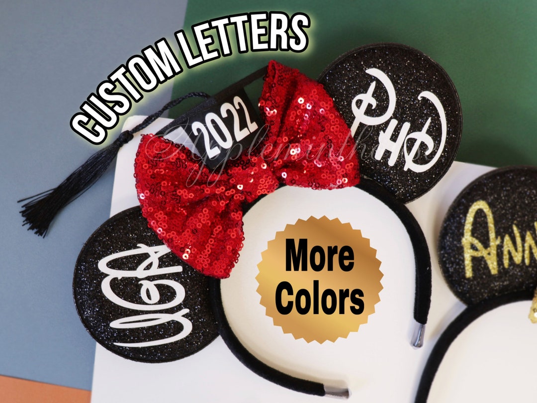 Graduation Ears, Mickey Ears, 2024 Graduation Mickey Ears, Graduation ...
