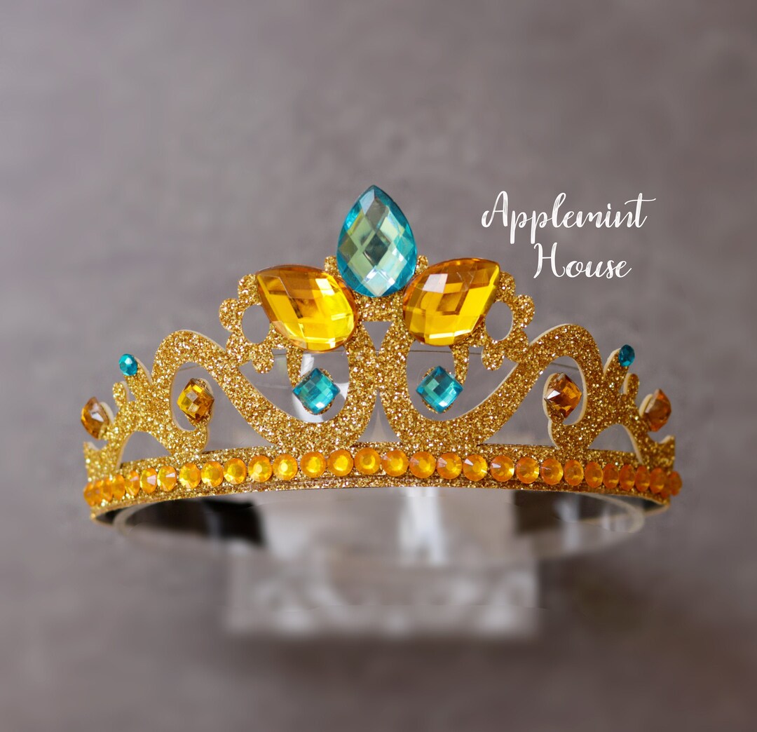 Princess Jasmin Crown Headband, Jasmin Crown, Jasmin Tiara, Costume ...