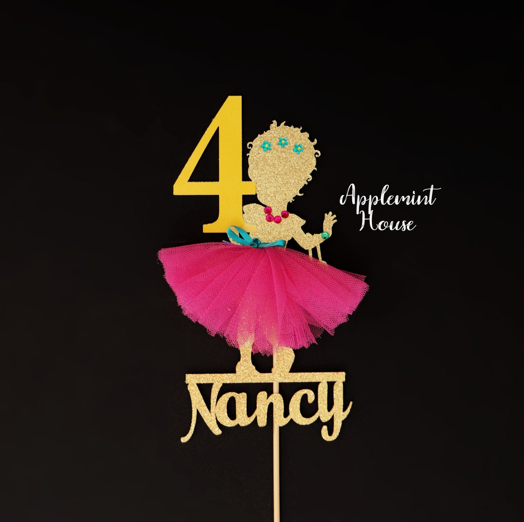 Fancy Nancy Birthday Cake Topper Fancy Nancy Personalized Cake Topper