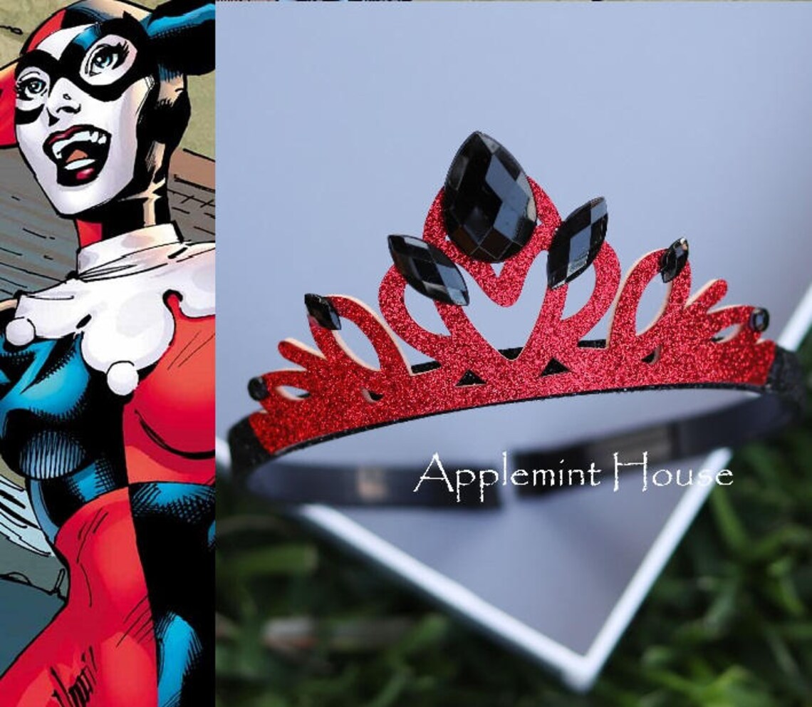 Devil Crown Harley Quinn CrownHarley Quinn Costume Harley | Etsy