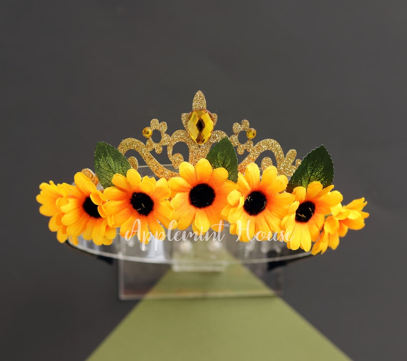 Birthday Crown Sunflower Crown Flower Headband Sunflower - Etsy