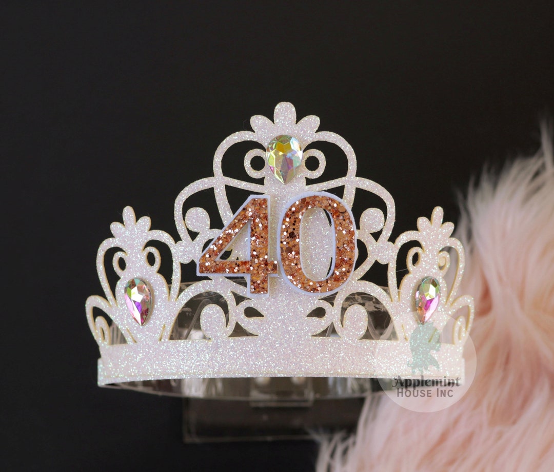 Birthday Crown, Women Birthday Crown, Adult Birthday Crown, 40th ...