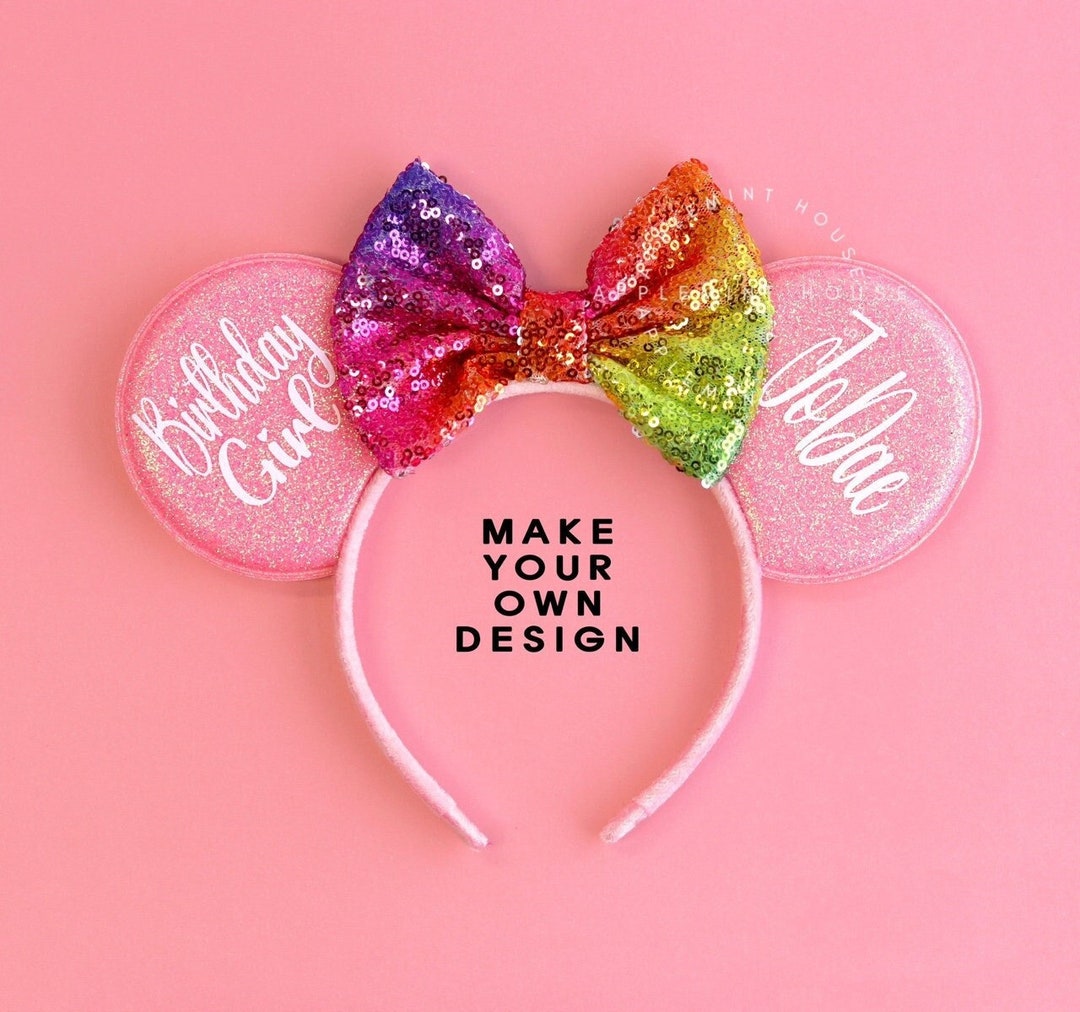 Custom Mickey Ears, Mickey Ears, Custom Mouse Ears, Birthday Minnie ...