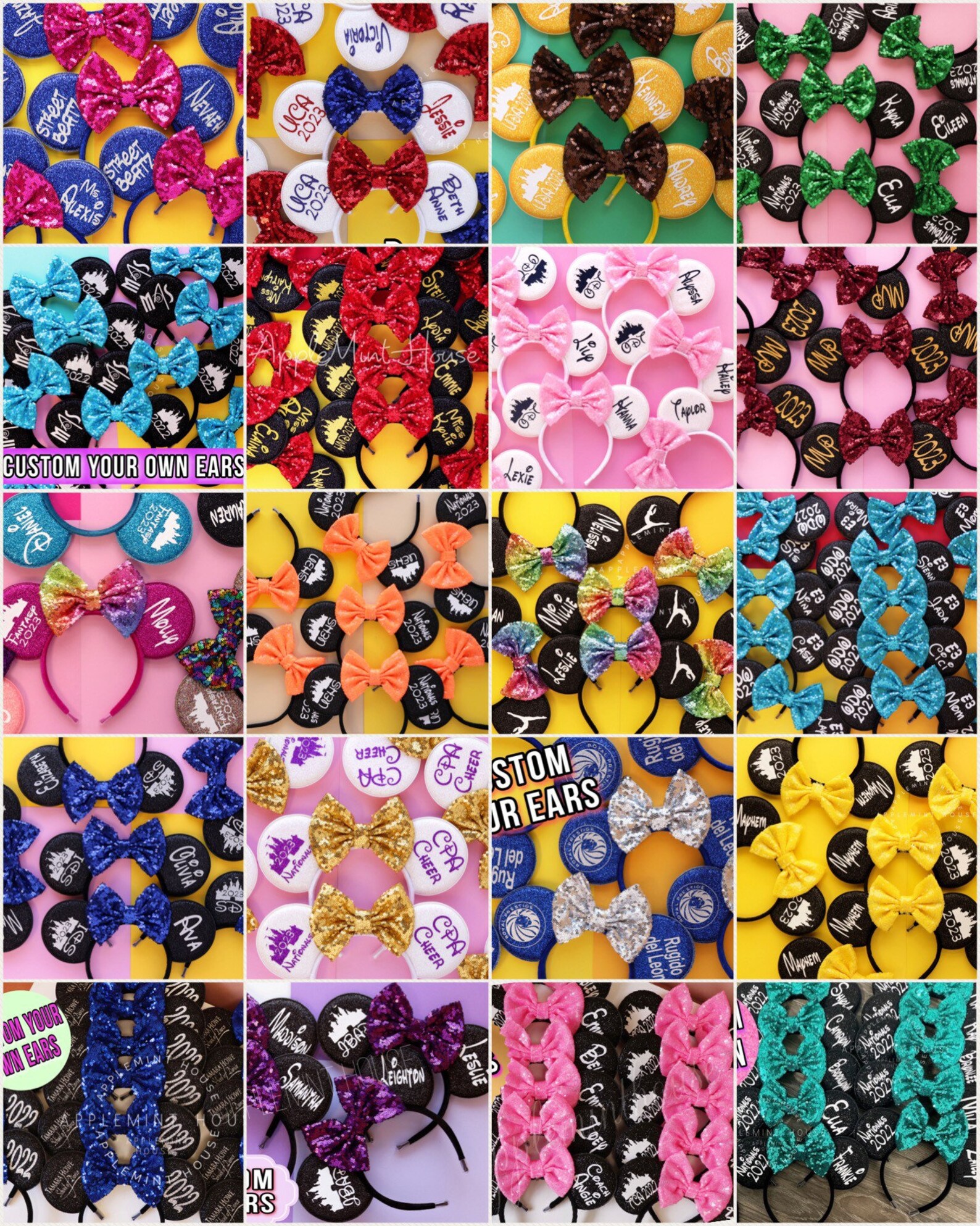 Custom Mickey Ears, Mickey Ears, Minnie Ears, Mickey Ears, Customized ...