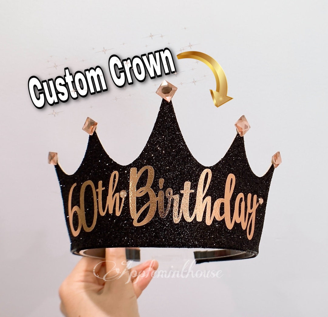 Birthday Crown, Personalized Crown, 30th Birthday Crown,women Birthday ...
