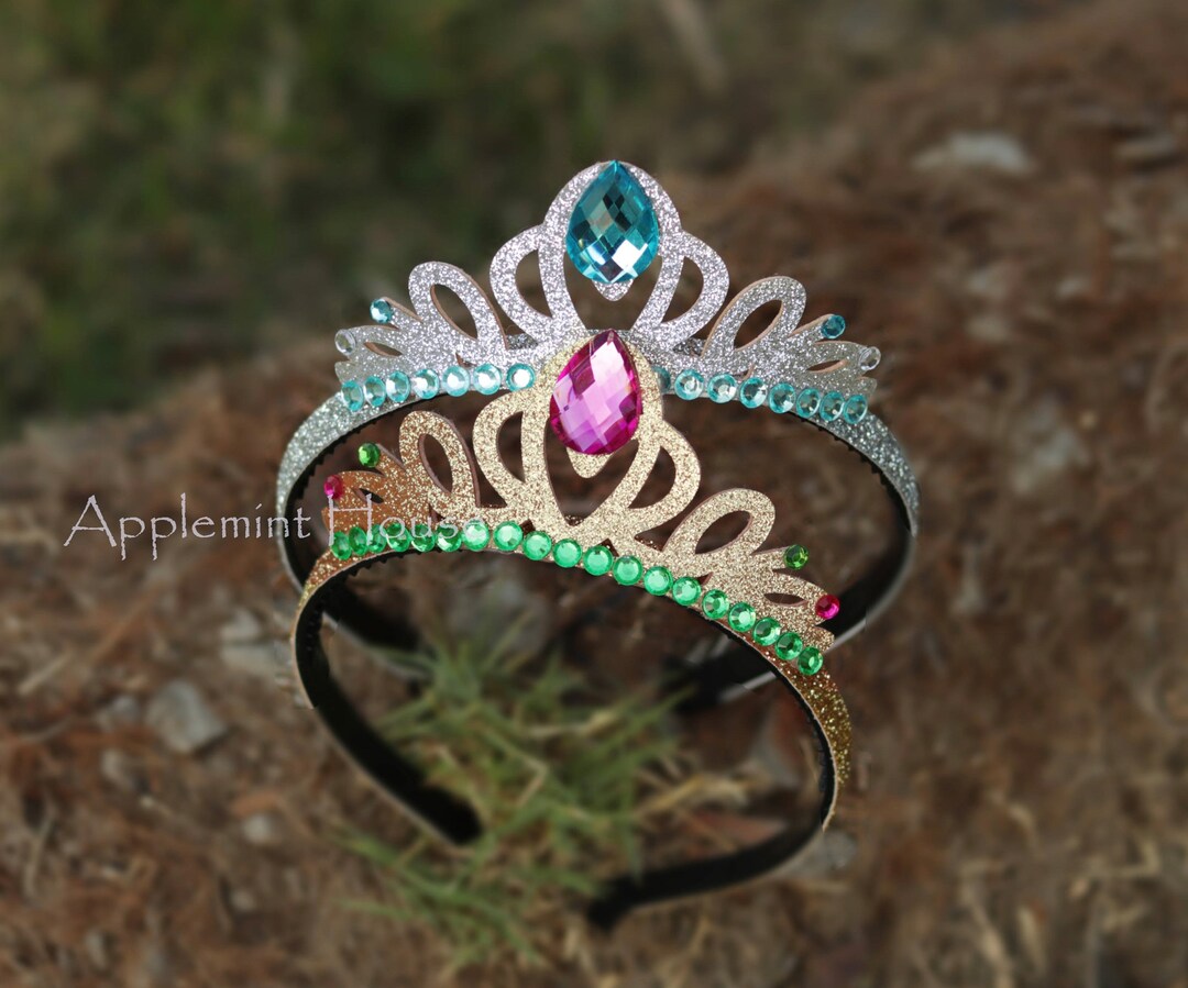 Ice Queen Sister's Crown, Princess Birthday Tiara, Girl Glitter ...