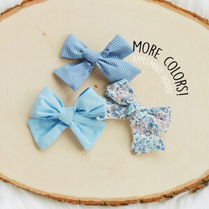 Set of 3 Hair Bow Clips, Red Hairbow Hair Clips, Kids Hair Clips ...