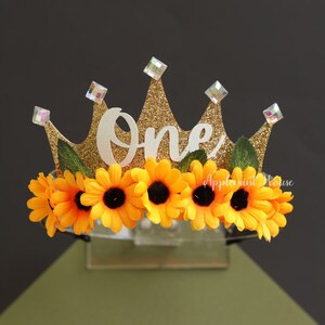 Birthday Sunflowers Crown , Birthday Custom Crown, Birthday Girl Crown ...