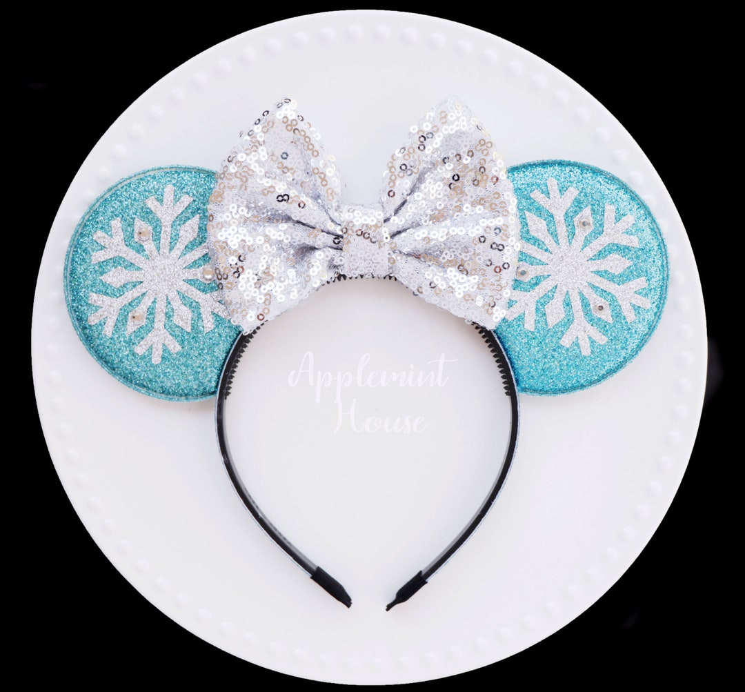 Snowflake Minnie Ears, Ice Queen Mickey Ears, Minnie Ears, Princess ...