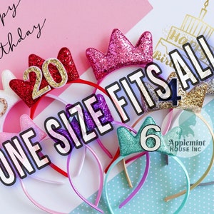 Birthday Crown, Crown Headband, Birthday Crown Headband With Age, Baby ...