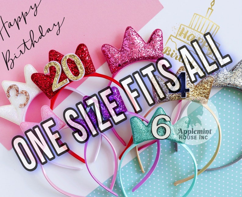 Birthday Crown Crown Headband Birthday Crown Headband With - Etsy