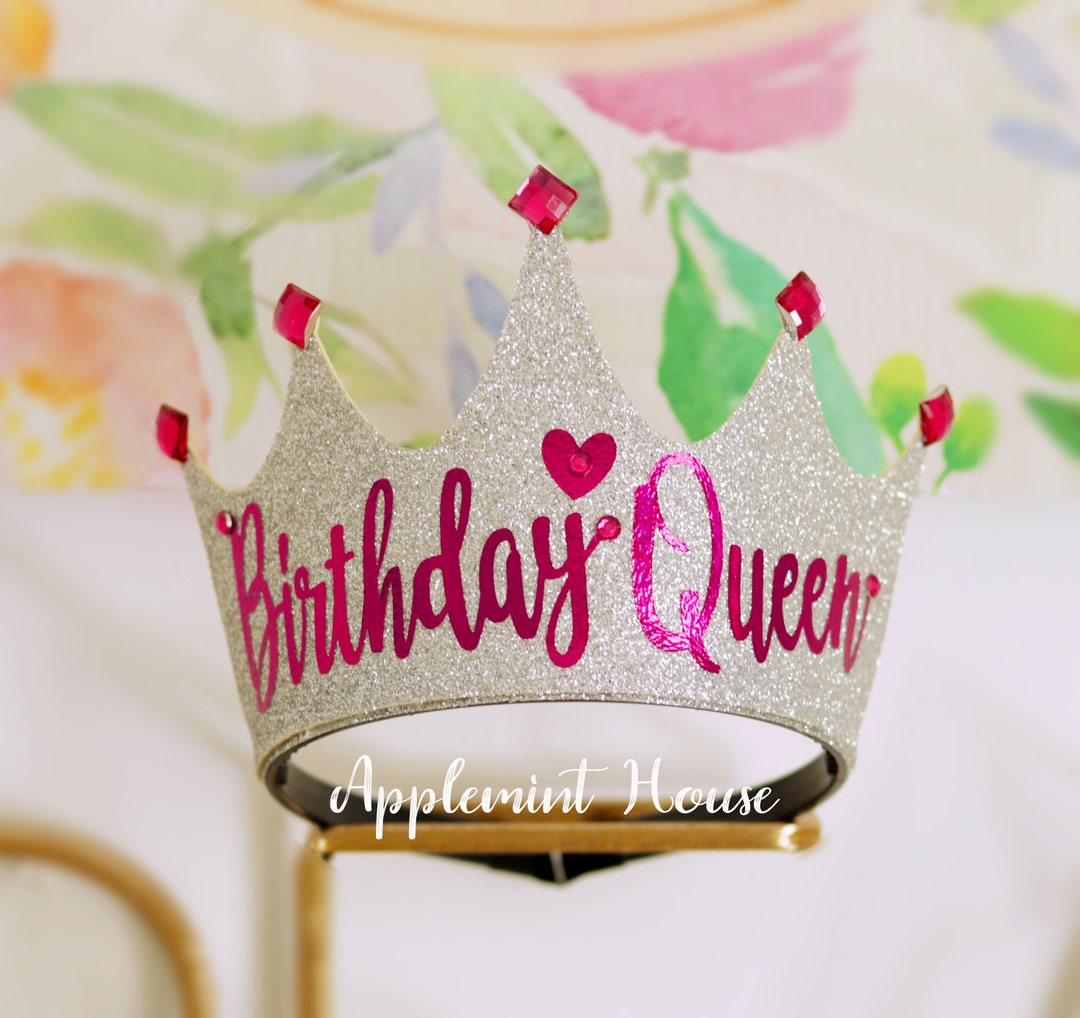 Birthday Crown, Custom Crown , Personalized Crown, Glitter Crown for ...
