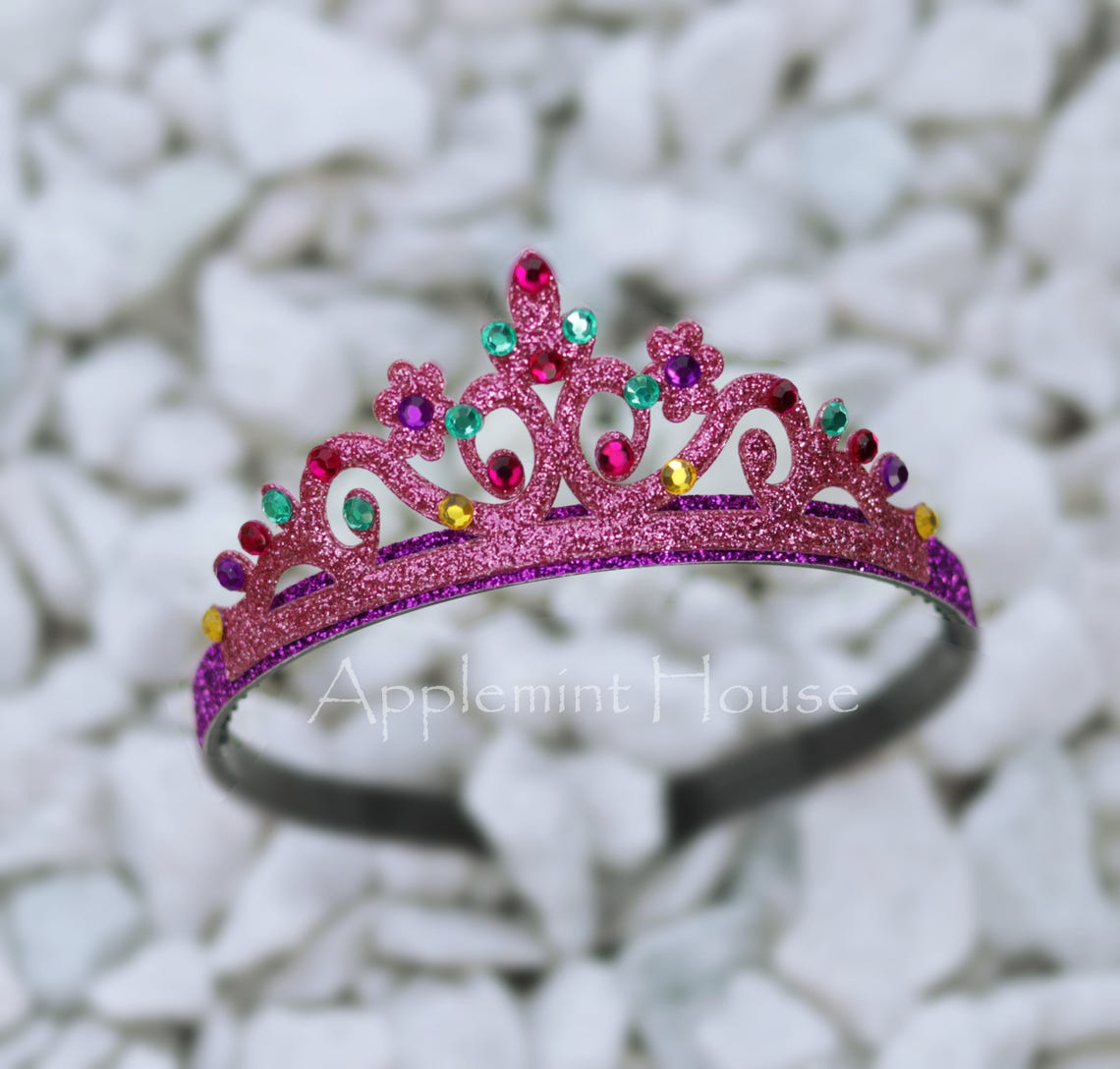 Birthday Crown Flower Crown Princess Crown Headband Flower - Etsy