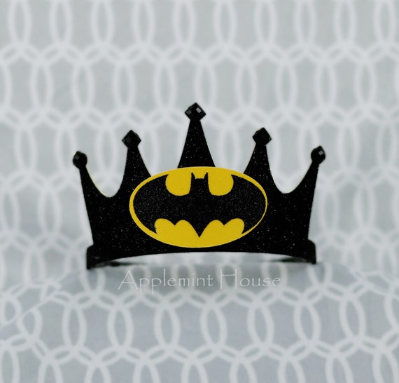 Batman Crown Batman Birthday Crown Superhero birthday boy | Etsy