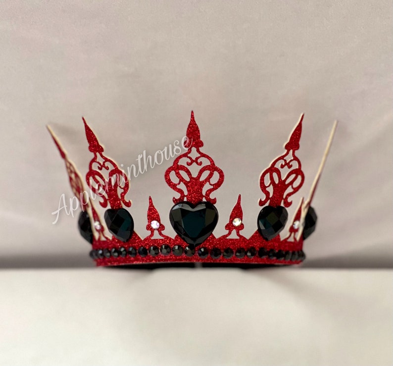 Queen of Hearts Crown, Queen of Hearts Costume Crown, Birthday Crown ...