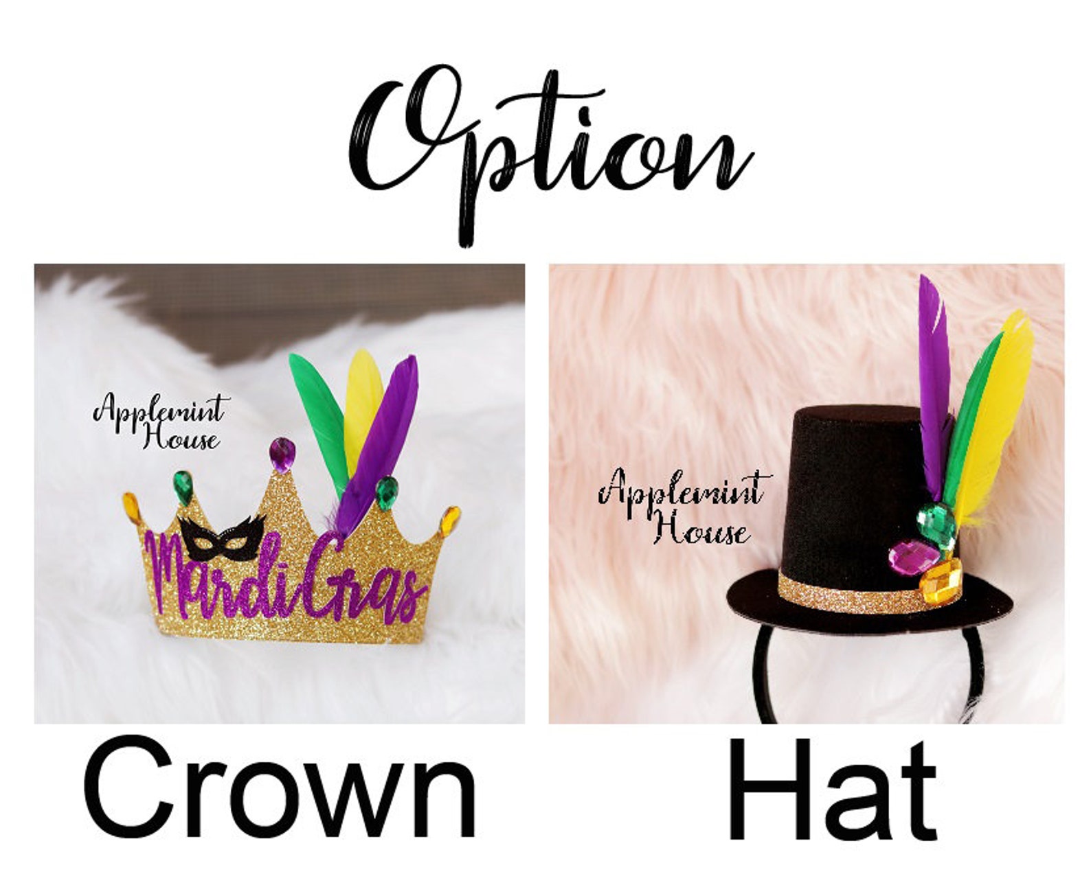 Mardi Gras Party Top Hat Headband Mardi Gras Favor Hat - Etsy