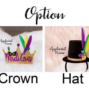 Mardi Gras Party Top Hat Headband Mardi Gras Favor Hat - Etsy