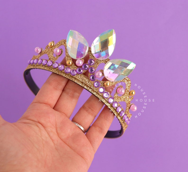 Rapunzer Crown, Rapunzer Tiara, Tangle Crown, Princess Gold Glitter ...