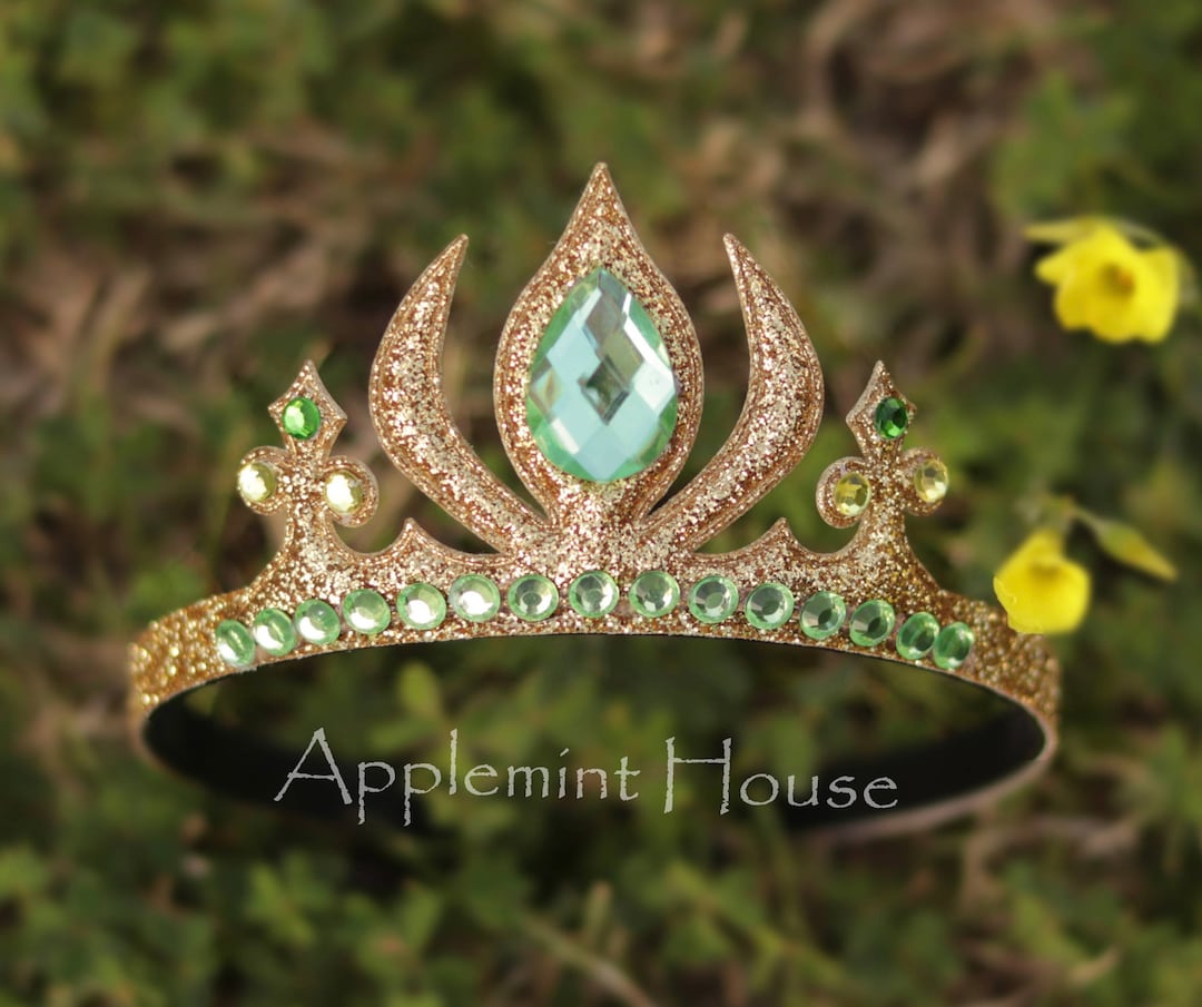 Tiana Crown, Princess Crown, Birthday Princess Crown, Frog Princess ...